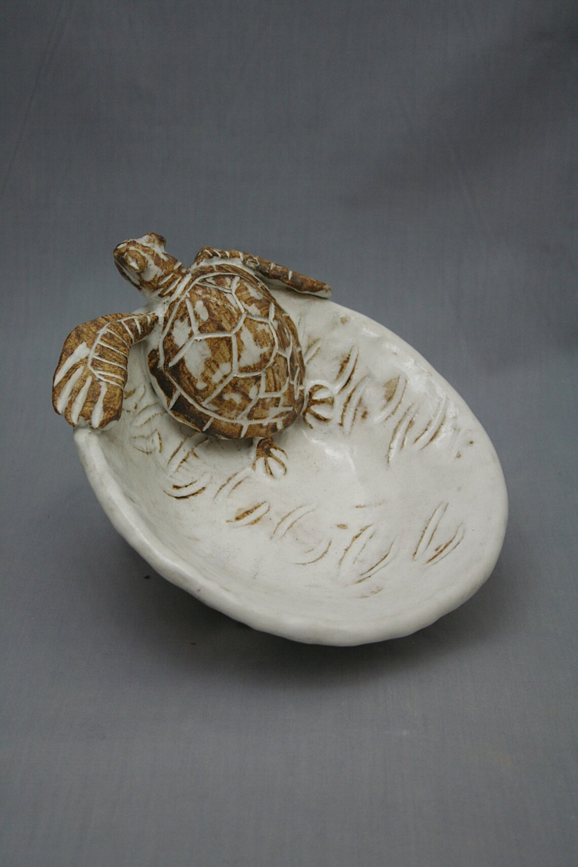 Nautical Ceramic Sea Turtle Bowl by Shayne Greco Beautiful Shabby Chic ...