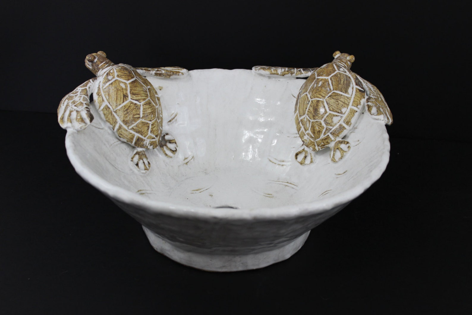 Large Hand Made Ceramic Sea Turtle Vessel Sink by Shayne Greco | Etsy