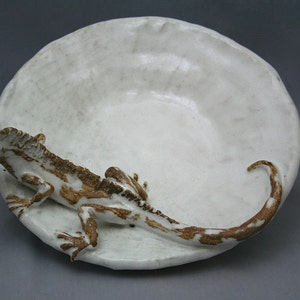 Ceramic Gecko Plate by Shayne Greco Beautiful Mediterranean Glazed ...