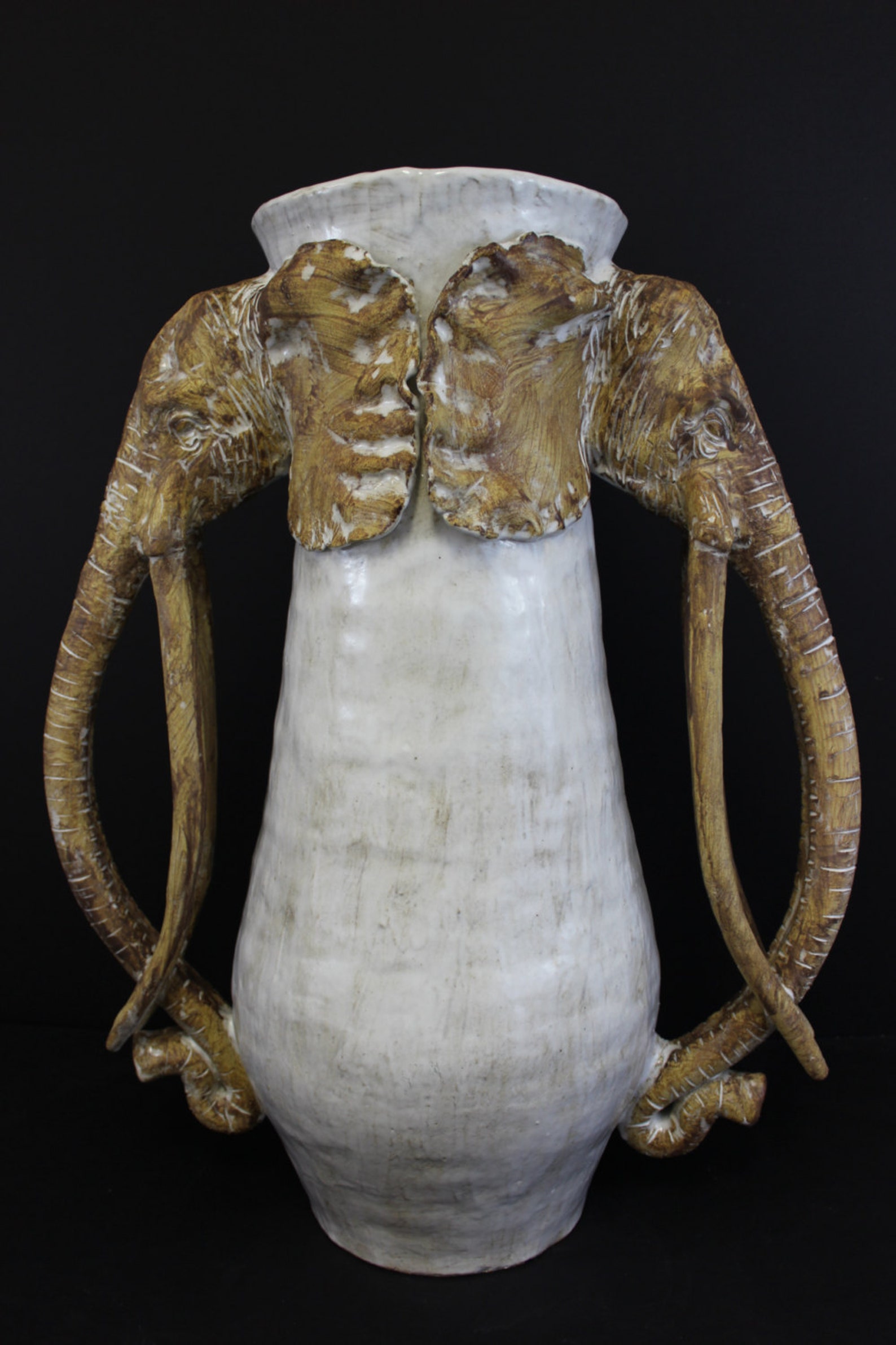 Giant Ceramic Elephant Vase by Shayne Greco Beautiful Mediterranean ...