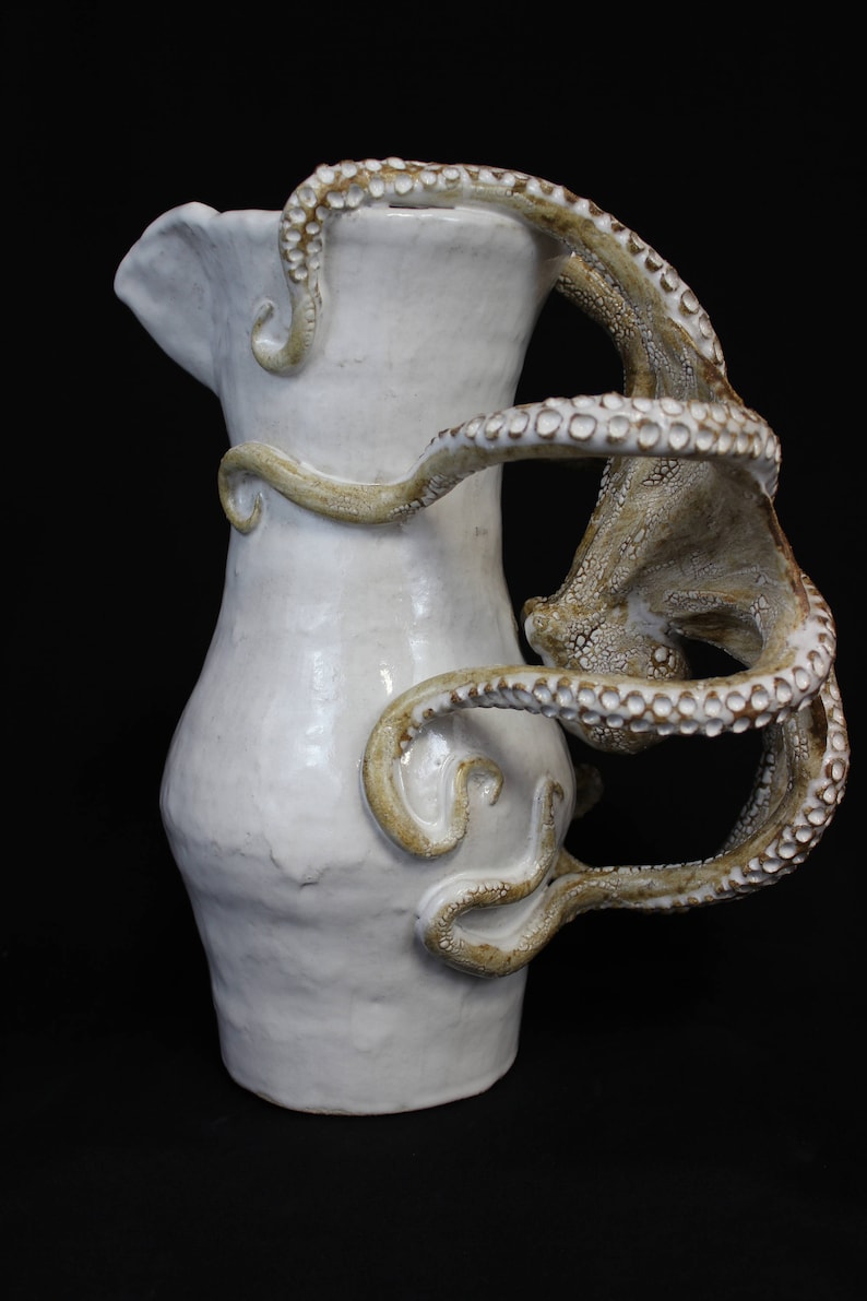 Ceramic Stoneware Octopus Pitcher - Etsy