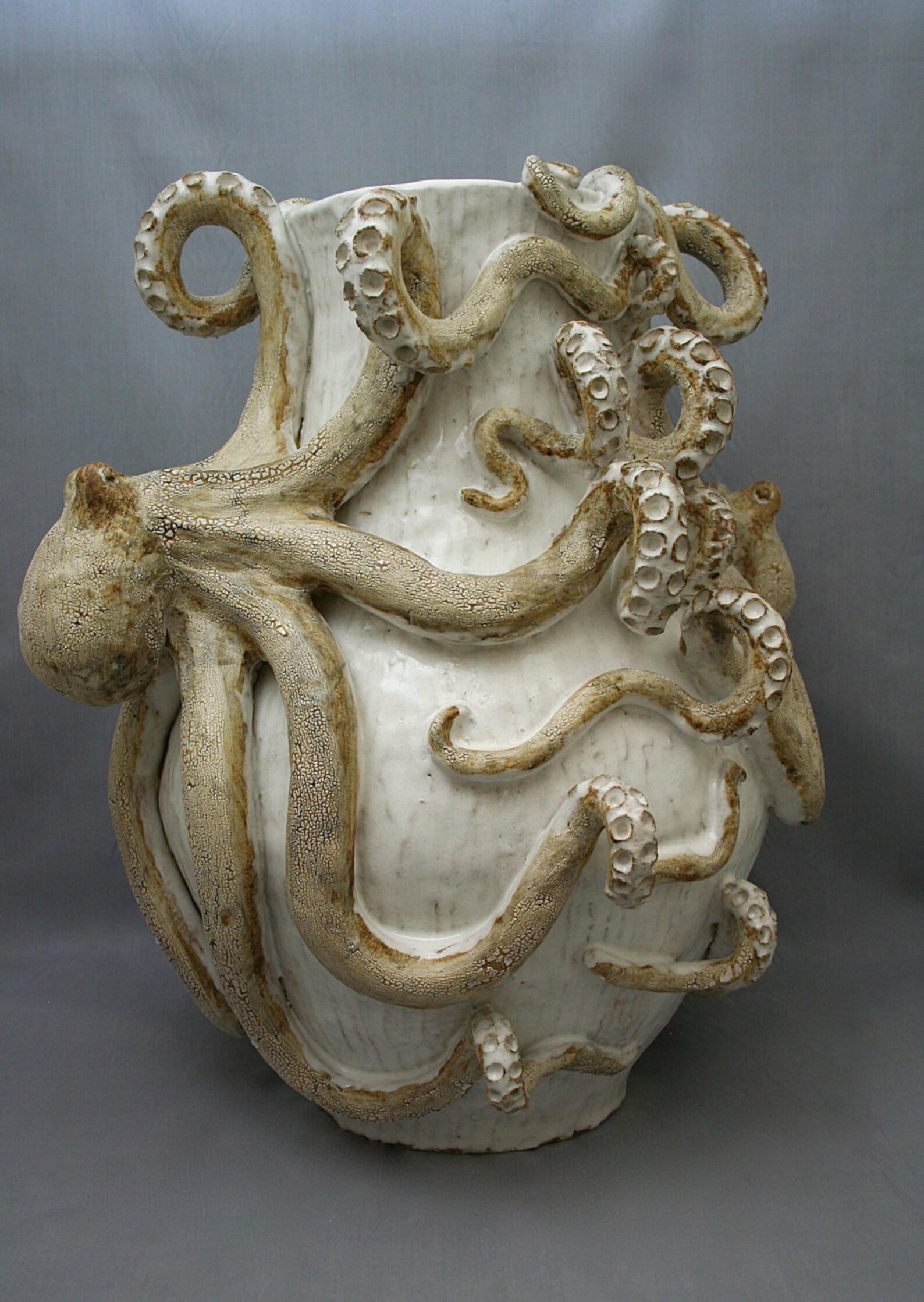 Giant Ceramic Octopus Vase by Shayne Greco Beautiful Shabby Chic ...