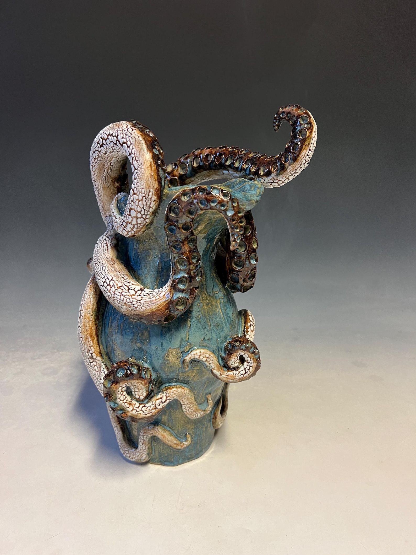 Octopus Pitcher in Ocean Blue - Etsy