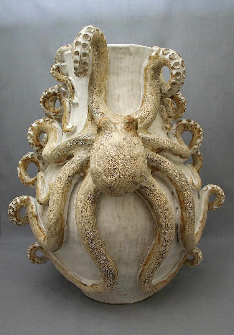 Giant Ceramic Octopus Vase by Shayne Greco Beautiful Shabby Chic ...