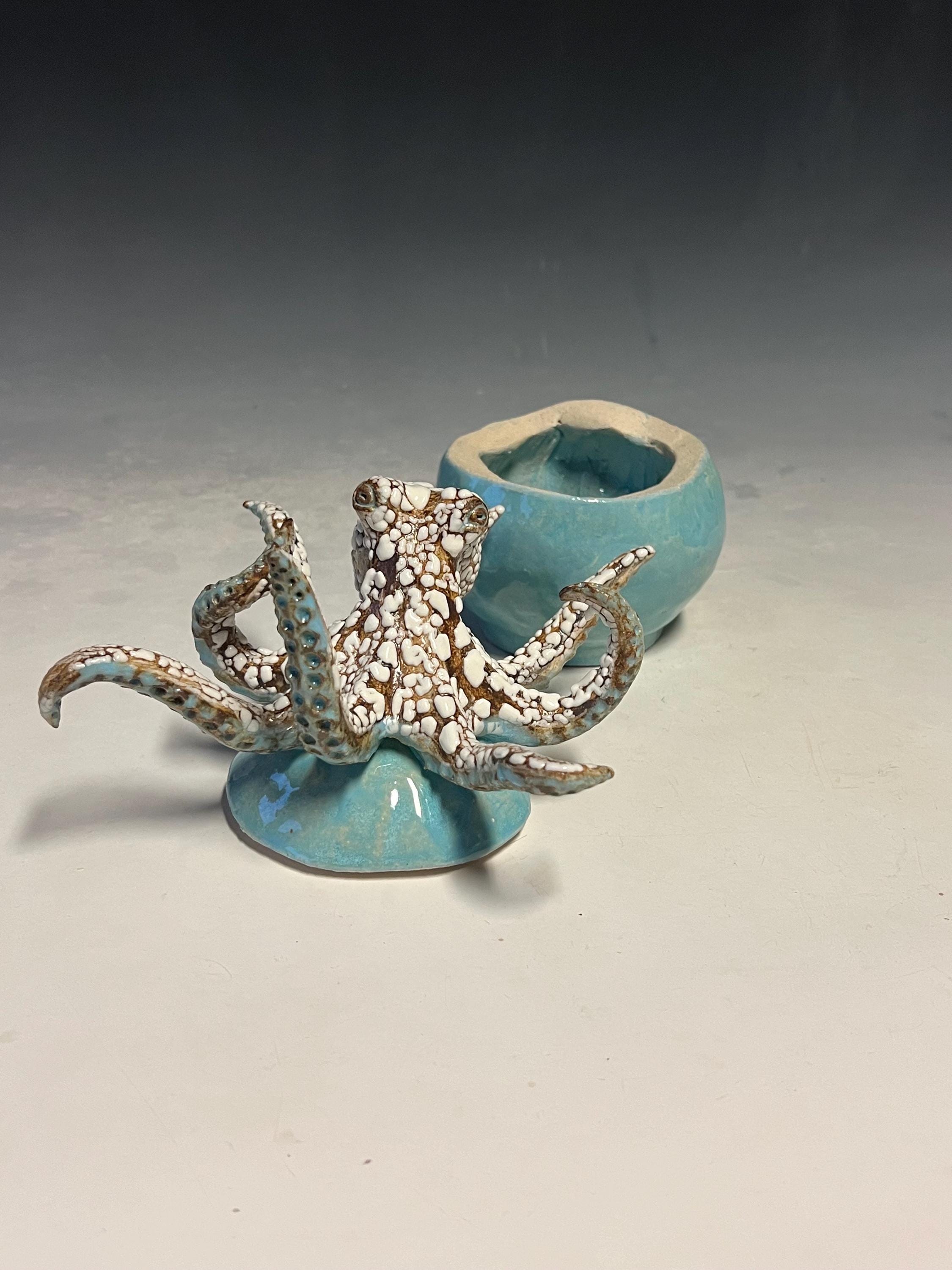 Octopus Jewelry Box in Caribbean Blue - Etsy