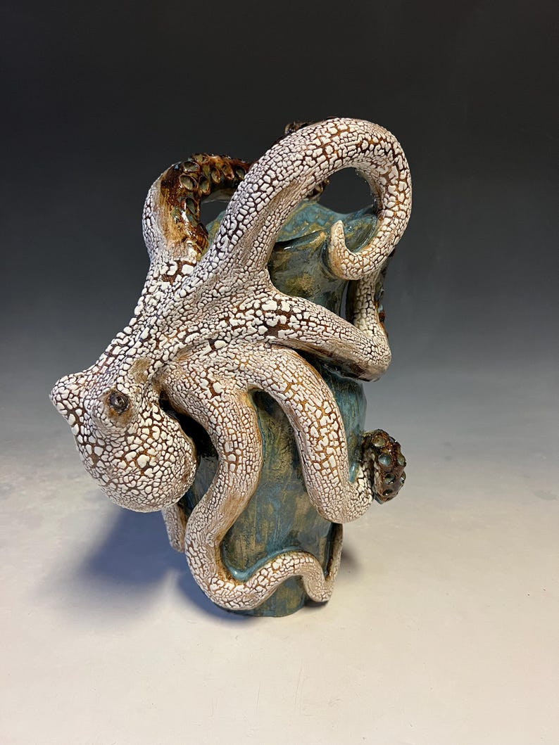 Octopus Pitcher in Ocean Blue - Etsy