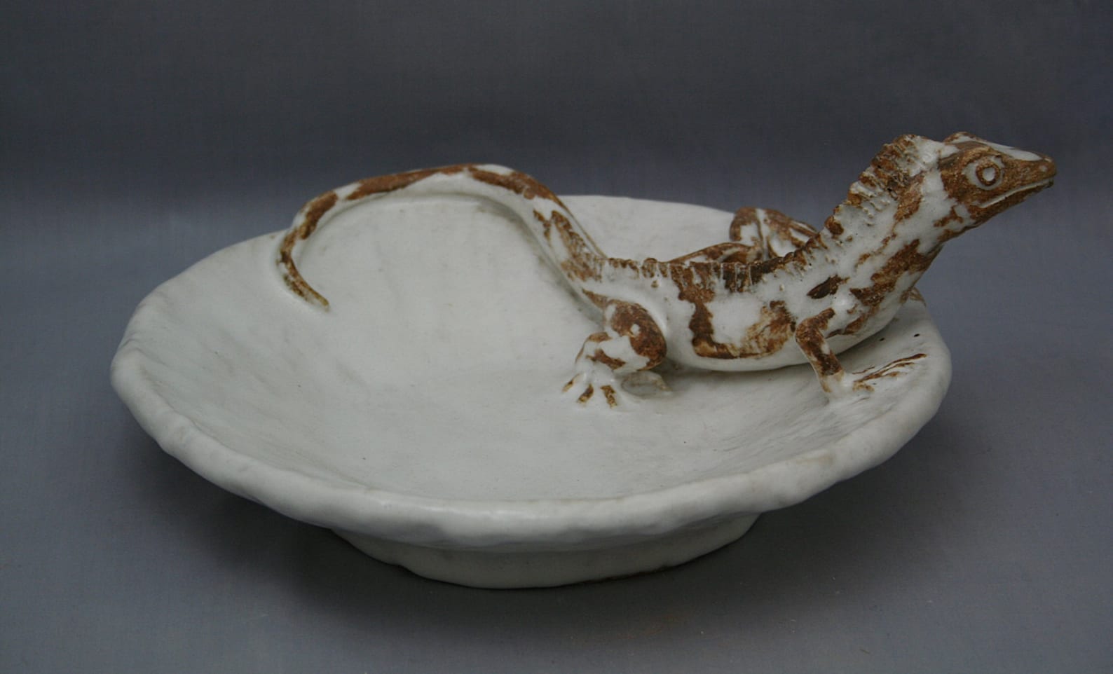 Ceramic Gecko Plate by Shayne Greco Beautiful Mediterranean Glazed ...