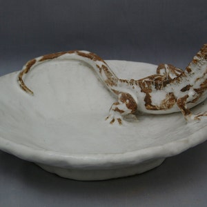 Ceramic Gecko Plate by Shayne Greco Beautiful Mediterranean Glazed ...
