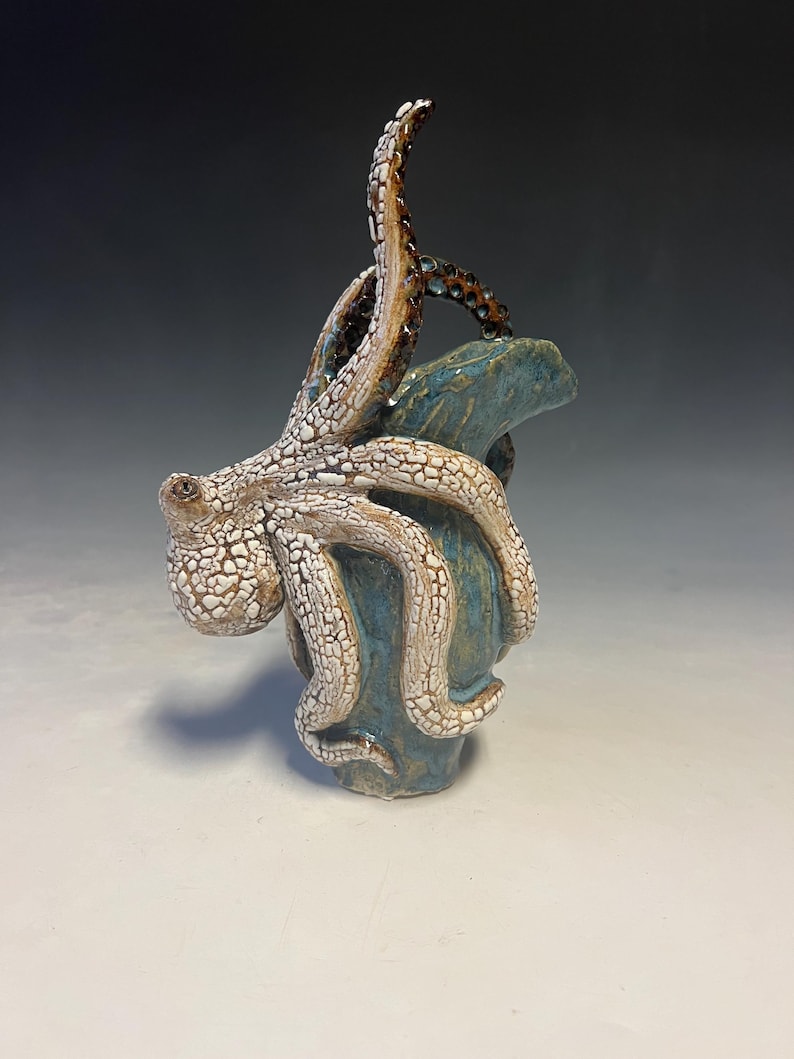 Mini Octopus Pitcher in Ocean Blue - Etsy