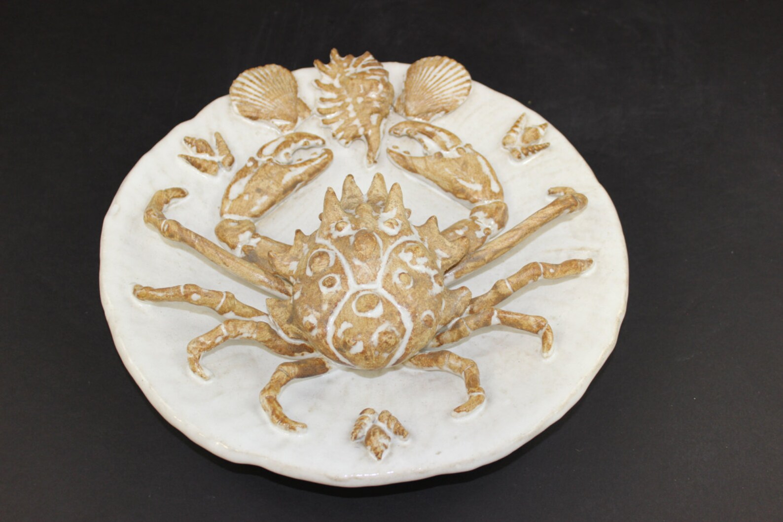 Pallisy Style Ceramic Spider Crab Platter by Shayne Greco. - Etsy