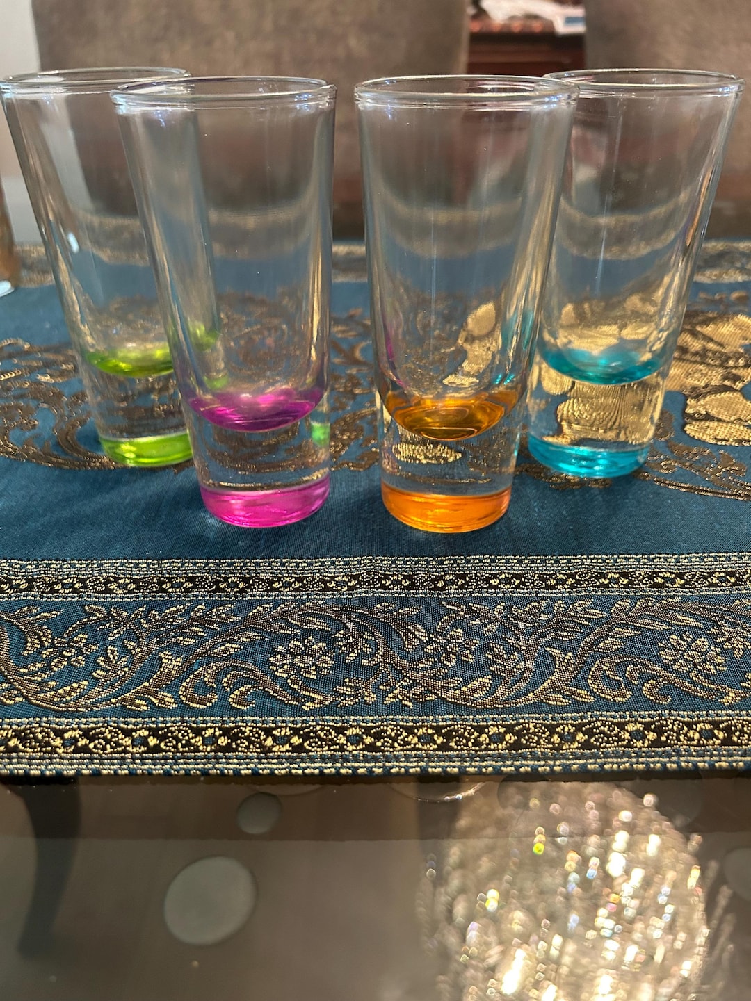 Colorful Bar Glasses 6 Piece - Etsy