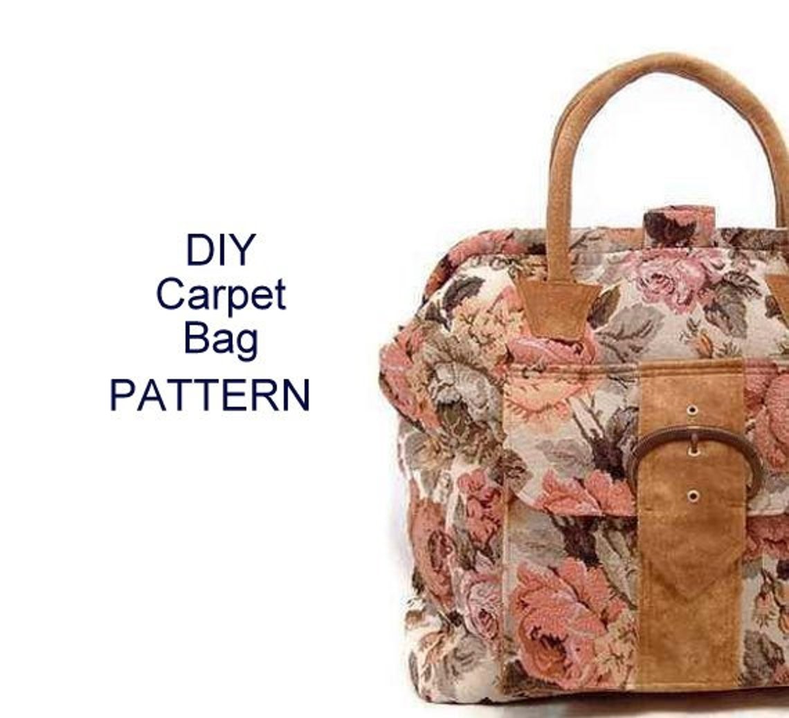 PATTERN for Carpet Bag Victorian Shabby Chic Mary Poppins Style Fitting ...