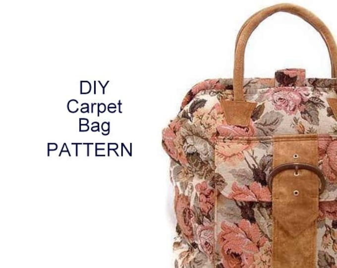 PATTERN for Carpet Bag Victorian Shabby Chic Mary Poppins Style Fitting ...