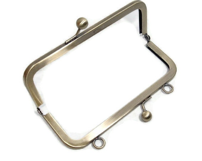 6x2.5 Antique Brass Purse Frame With Loops Free US Shipping NEW ITEM - Etsy