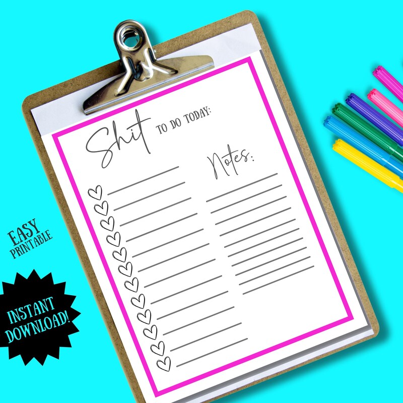 Moms Shit List - Etsy