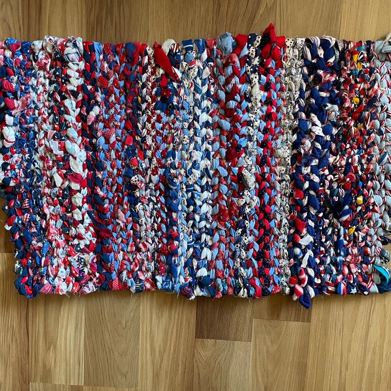Upcycled Rag Rug - Etsy