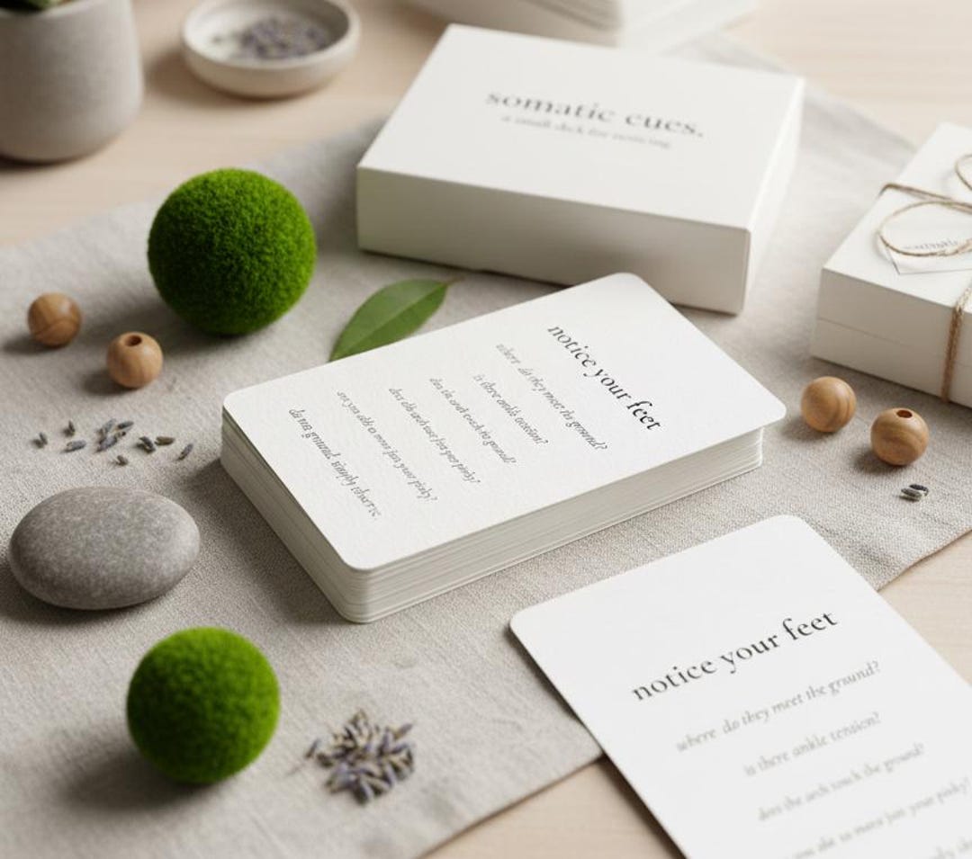 Somatic Cues: A Small Deck for Noticing - Etsy