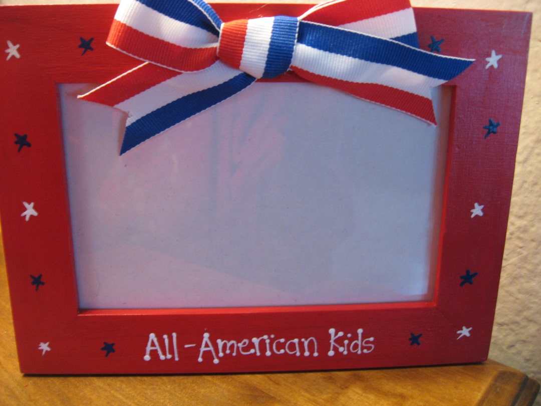 Americana Frame Kids 4th of July Personalized Patriotic Family Fourth ...
