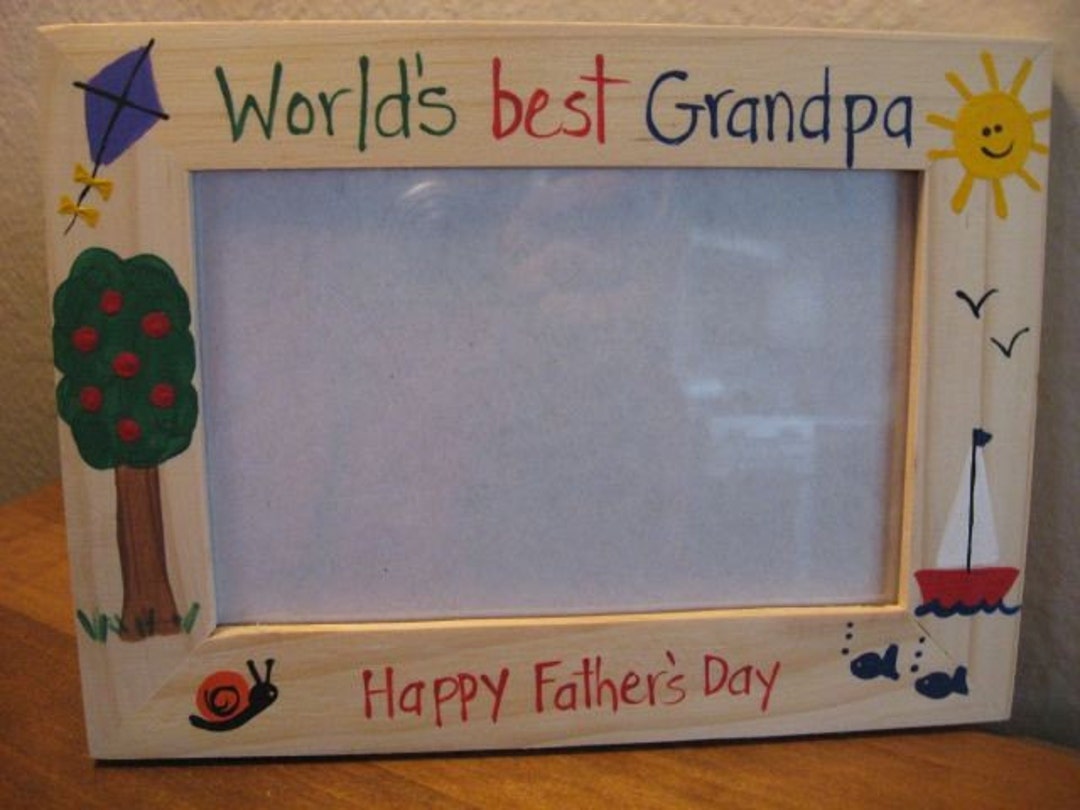 Father's Day Frame Grandpa Frame Grandpa Gift WORLD'S - Etsy