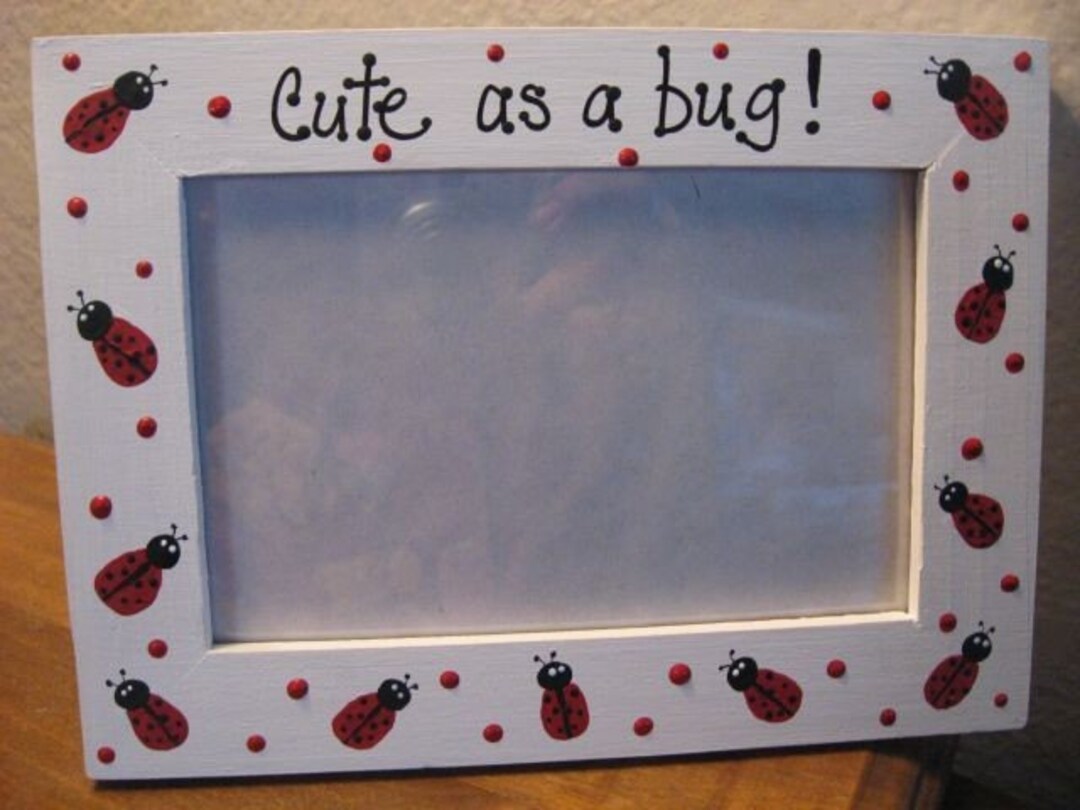 Ladybug Frame Grandma Frame Mommy Frame Cute as a Bug Hand Painted ...