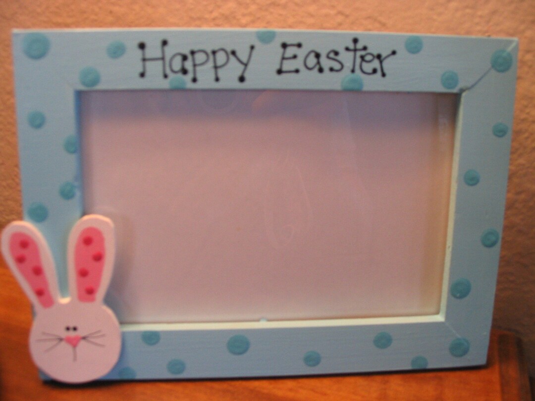 Easter Frame Happy Easter Frame Personalized Holiday Bunny Family Photo ...