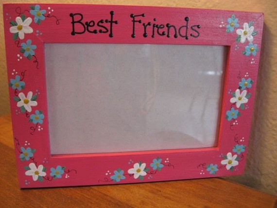 Friends Frame Best Friends Frame Hand Painted BFF Friends | Etsy