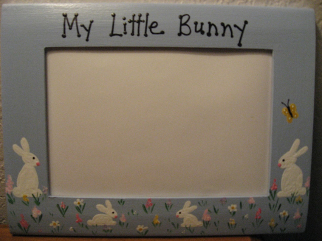 Easter Frame Happy Easter Frame My Little Bunny Custom Family Picture ...