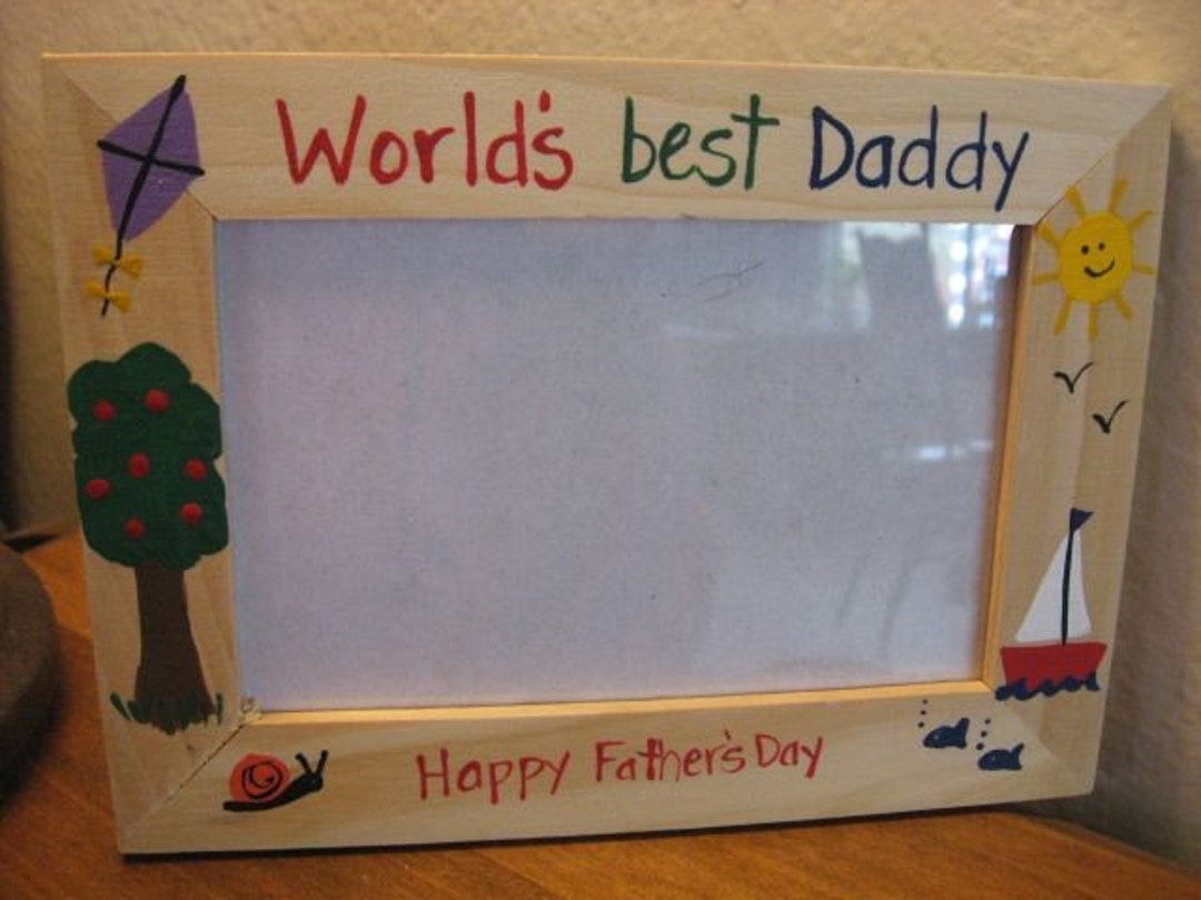 Fathers Day Frame Daddy Frame Father's Day Gift WORLD'S BEST DADDY ...