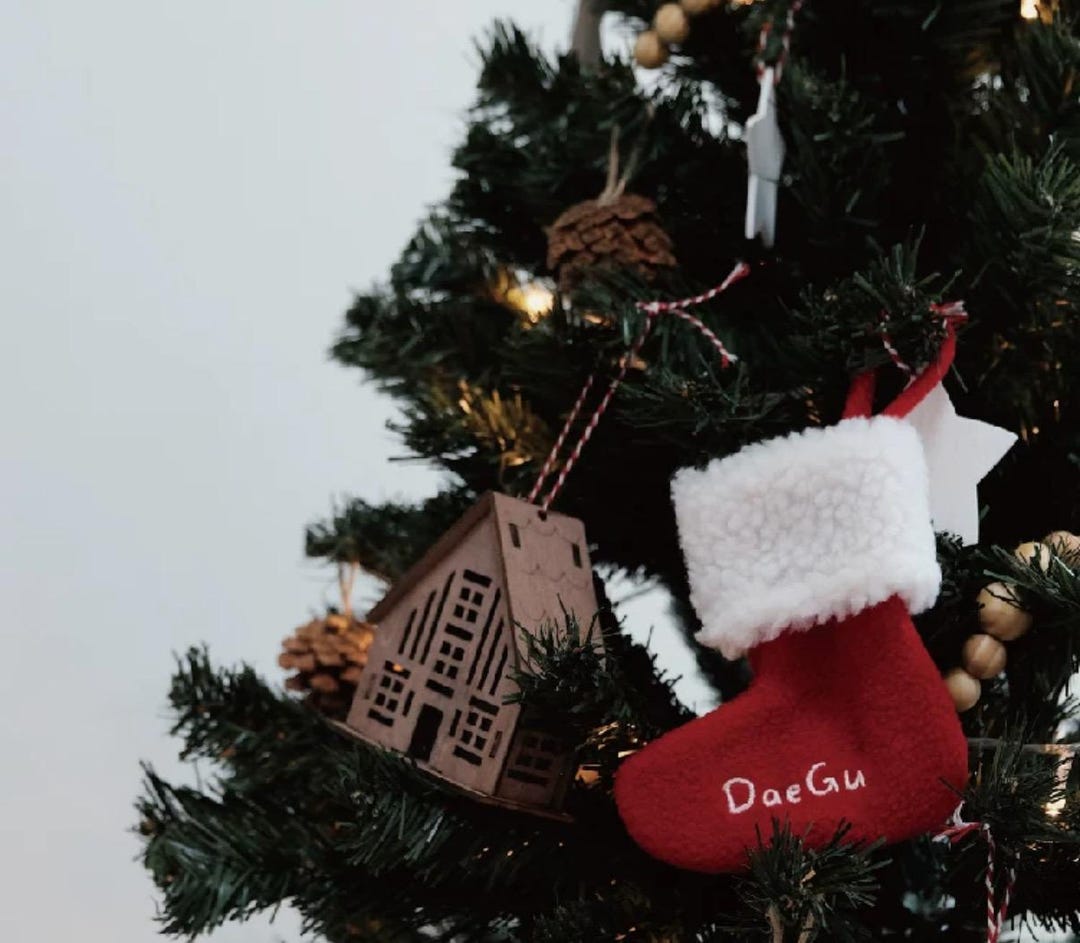 Personalized Christmas Socks Small Size 13cm Custom Name Holiday Gift ...