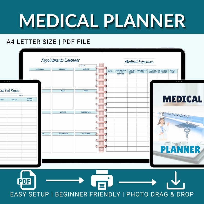 Medical Binder Printable Chronic Illness Medical Binder Medical Planner ...