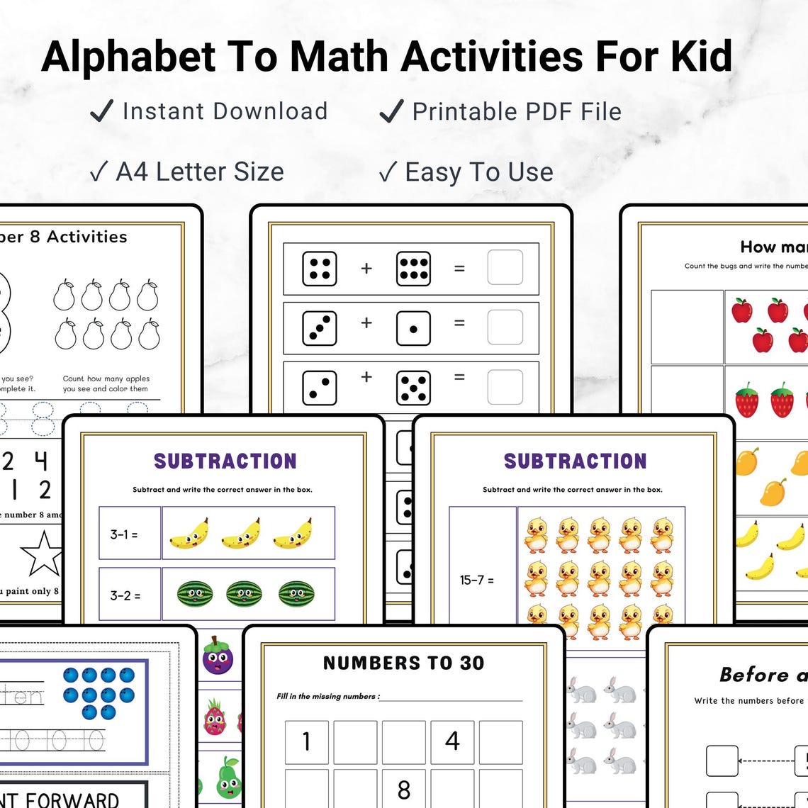 Preschool Activity Alphabet Worksheet Alphabet Coloring Alphabet Trace ...