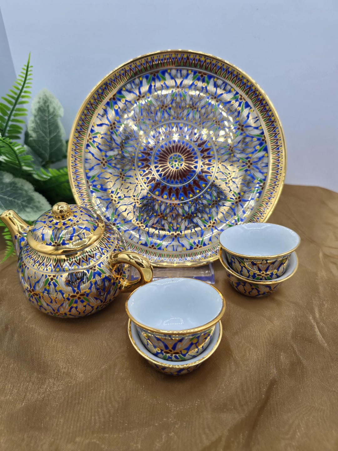 Benjarong Miniature Tea Set Very Rare. - Etsy