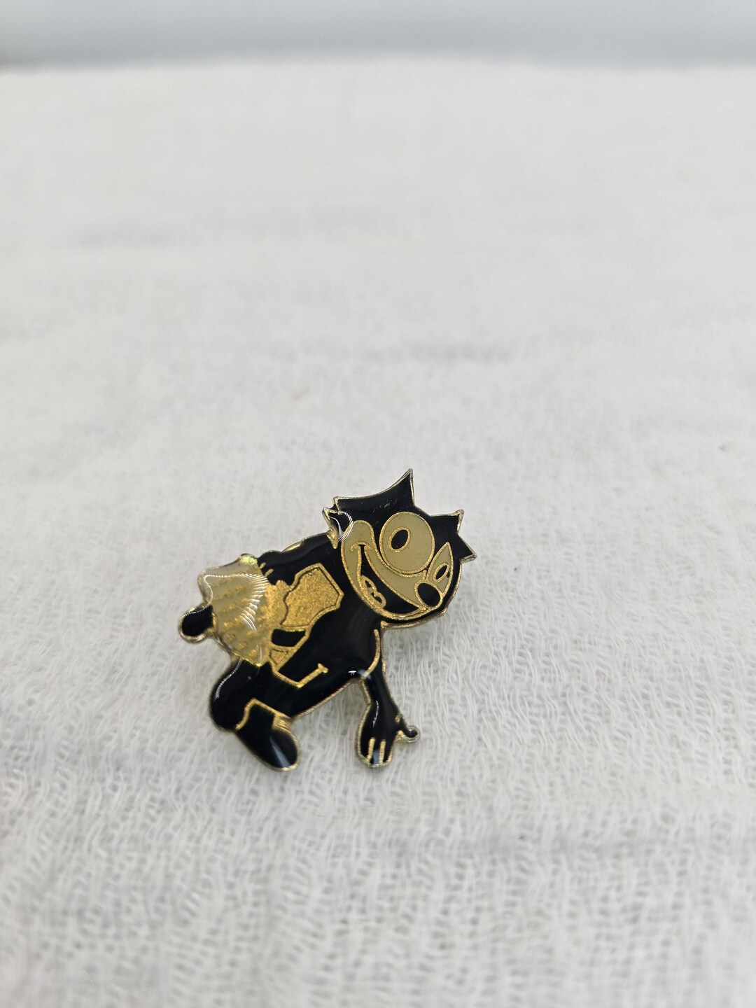 Vintage Felix the Cat Enamel Lapel Pin - Etsy