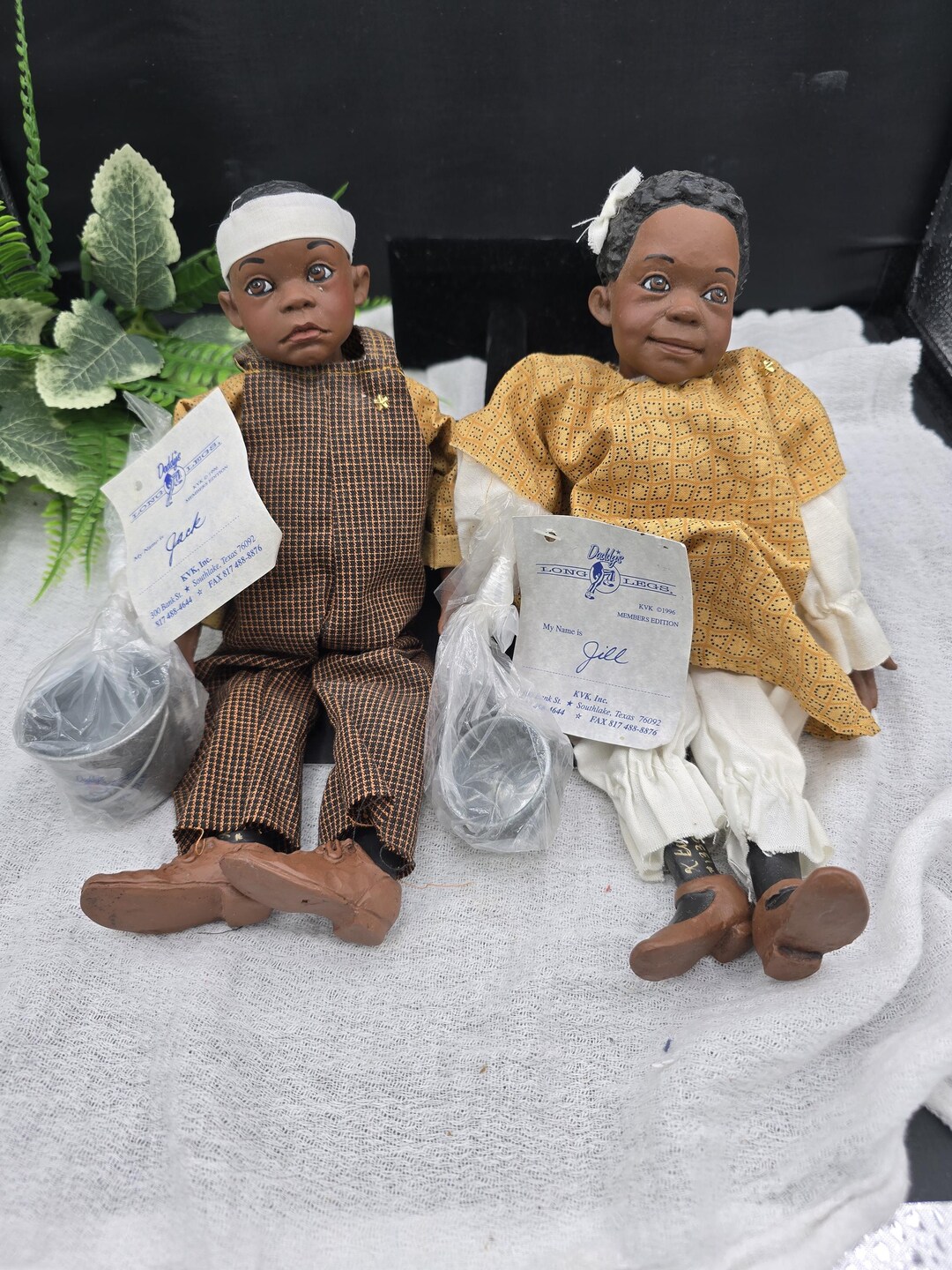Jack" and "jill" African American Dolls From the Daddy's Long Legs ...