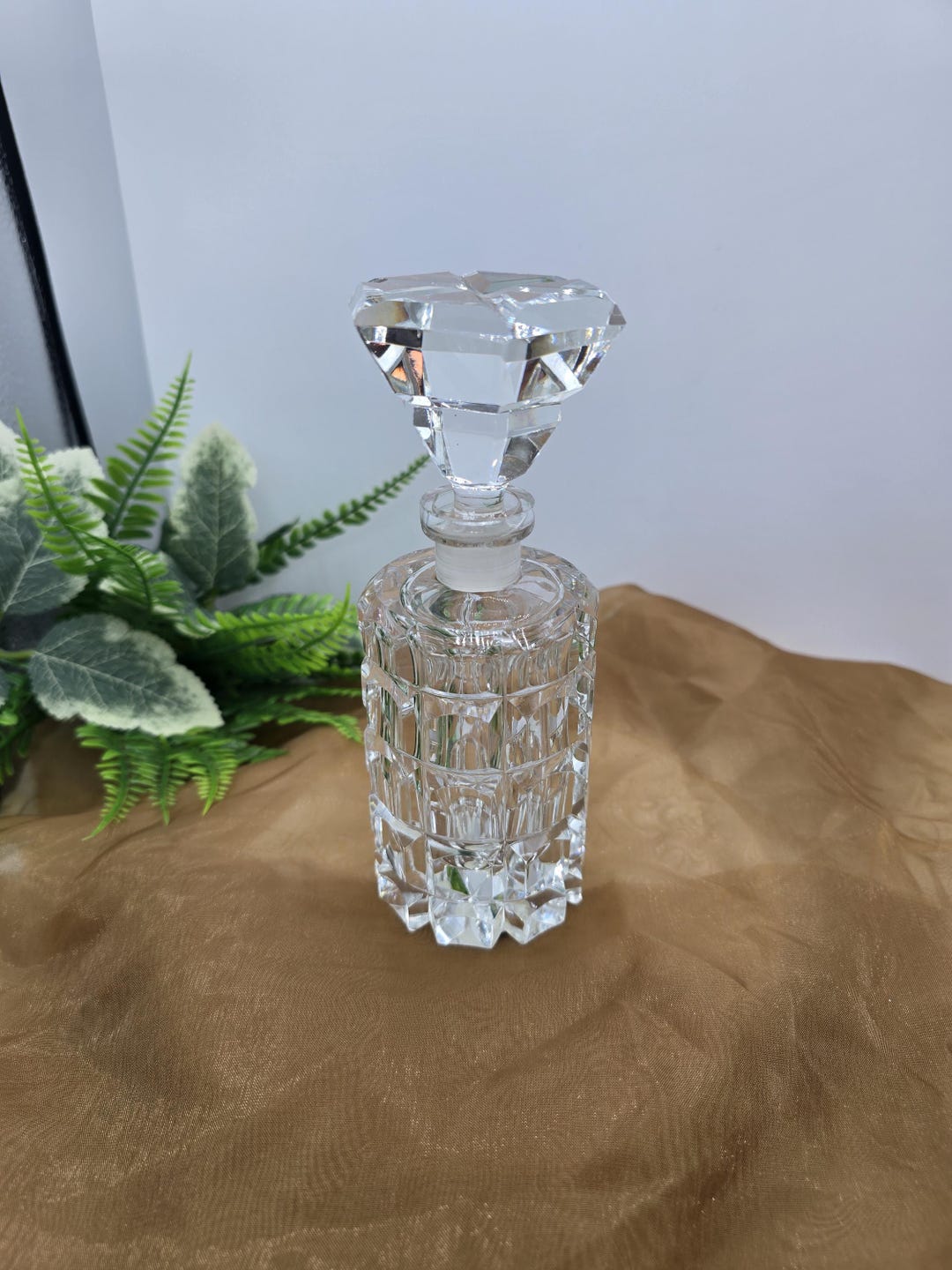 Mid Century Modern, Irice Lead Crystal Perfume Bottle - Etsy