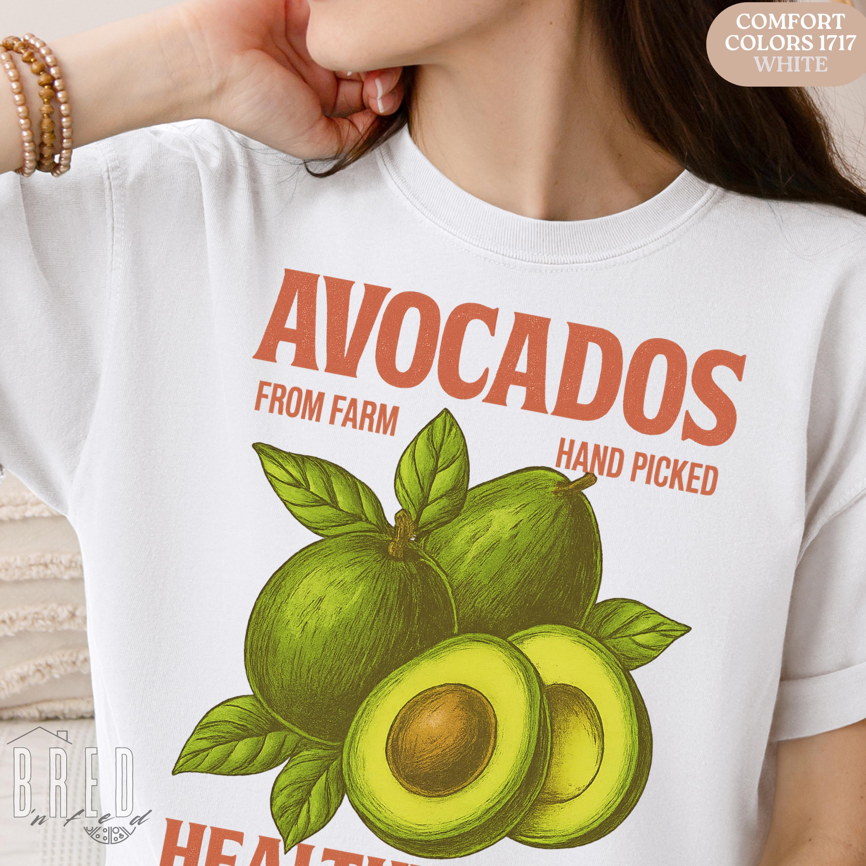 Avocados Retro Commercial Shirt, Funny Vintage Comfort Colors Tee ...