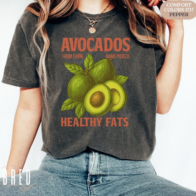 Avocados Retro Commercial Shirt, Funny Vintage Comfort Colors Tee ...