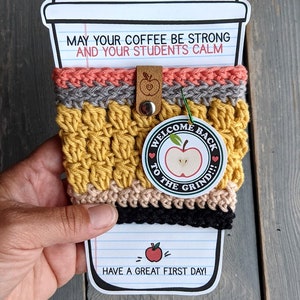 Back to School Cup Cozy Printable Gift Holders - Etsy