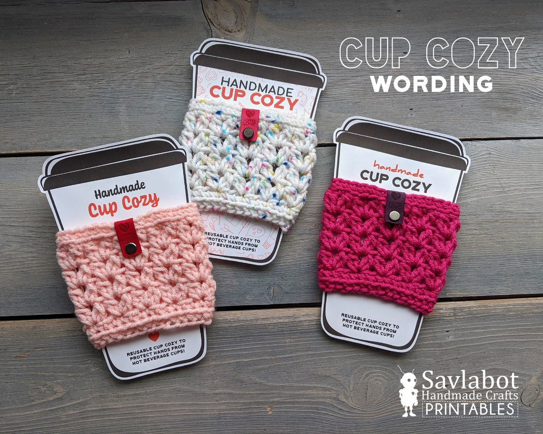 Valentine's Day Cup Cozy and Cup Sleeve Printable Set - Etsy