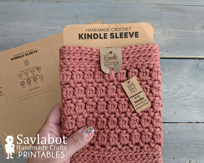 Ebook Sleeve or Cover Printable Tags for Packaging - Etsy