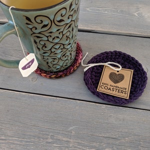 Printable Coaster Tags and Labels, Knit, Crochet Coaster Sets ...