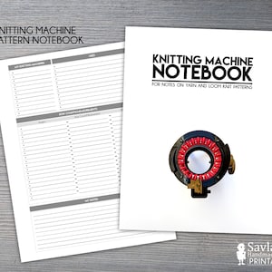 Knitting Project Notebook Planner for Circular or Loom Knitting Machine ...