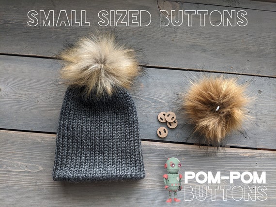 SMALL 25 Pack Pom-pom Buttons - Etsy