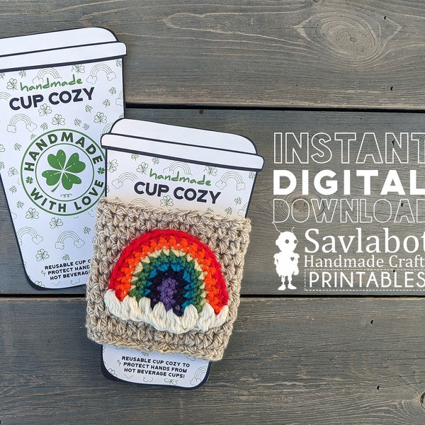 Printable Cup Cozy Holder Template - Etsy