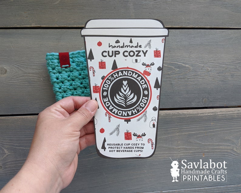 PRINTABLE Fall and Winter Themed Cup Cozy and Sleeve Holder - Etsy