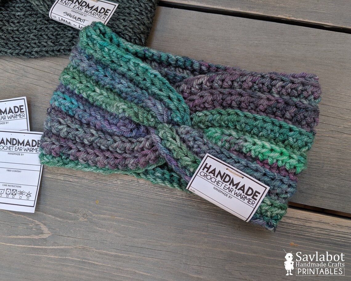 Labels for Knit and Crochet Toque Tags for Handmade Toques - Etsy