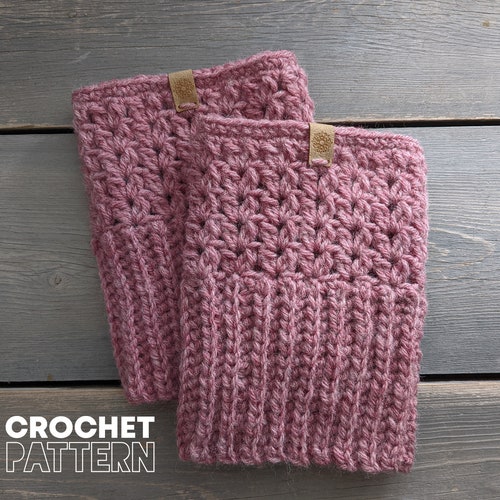 CROCHET PATTERN PDF Crocheted Boot Cuff Boot Covers Toddler to - Etsy