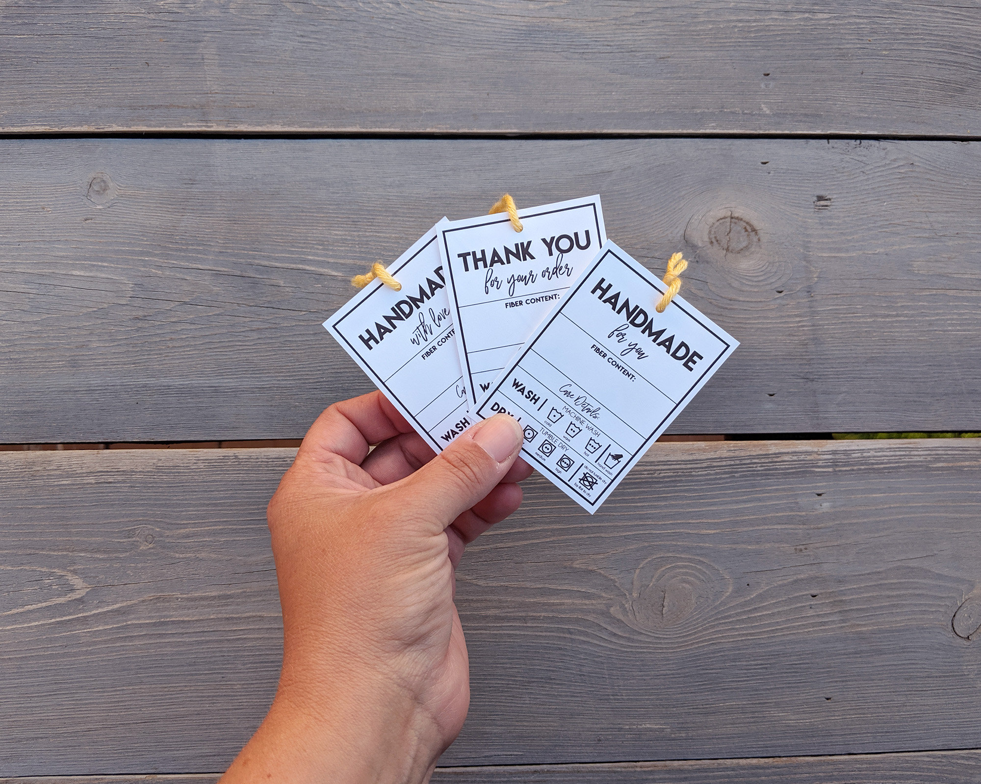 Care Labels for Handmade Items Tags for Packaging Handmade | Etsy Canada