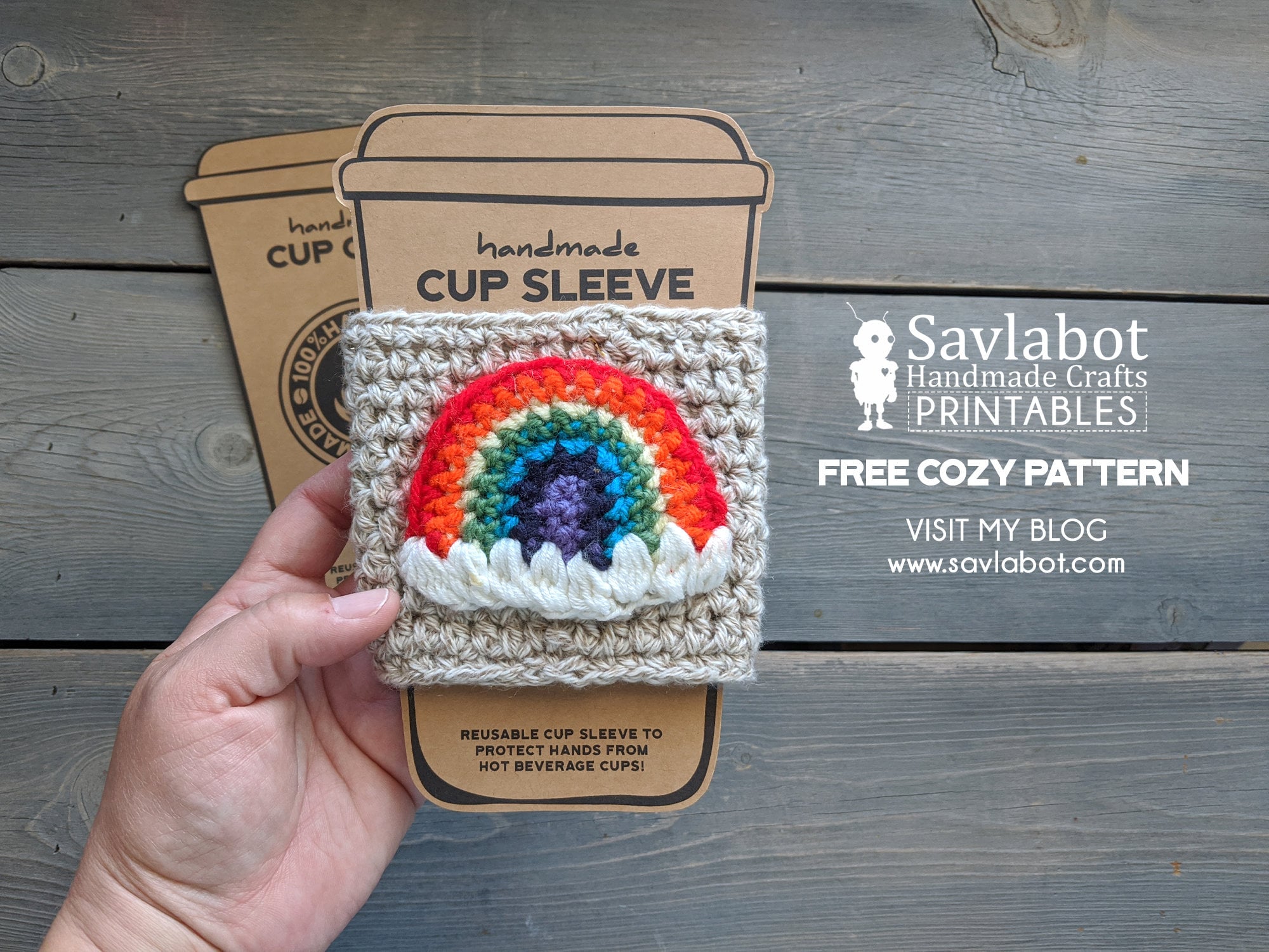 Cup Cozy and Cup Sleeve Display Card Printable PDF File for | Etsy