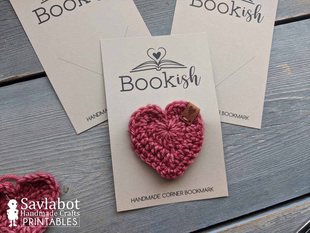 Printable Bookmark and Corner Bookmark Holder Cards - Etsy